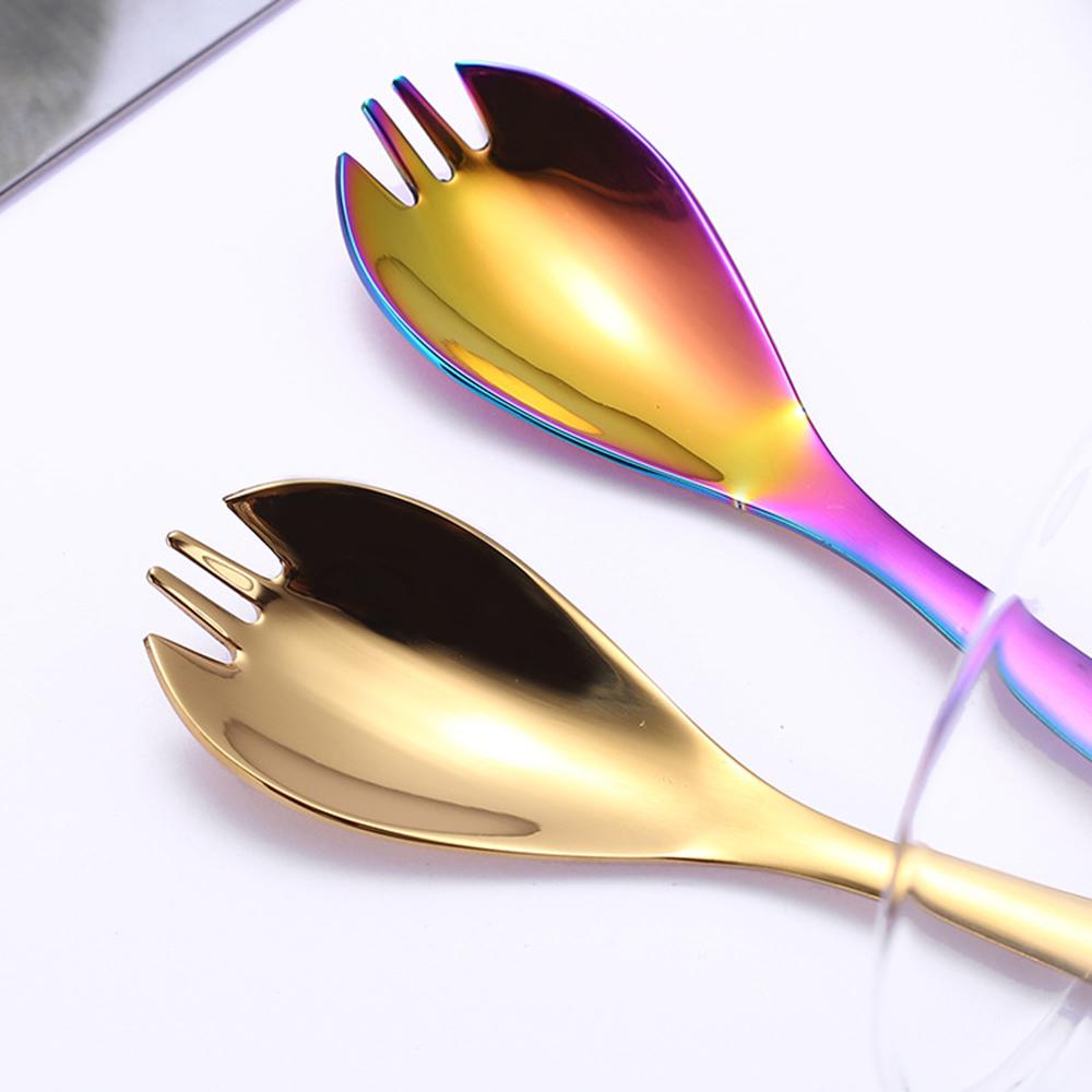 Stainless Steel Double-headed Spoon Fork Creative Multifunctional Dual ...