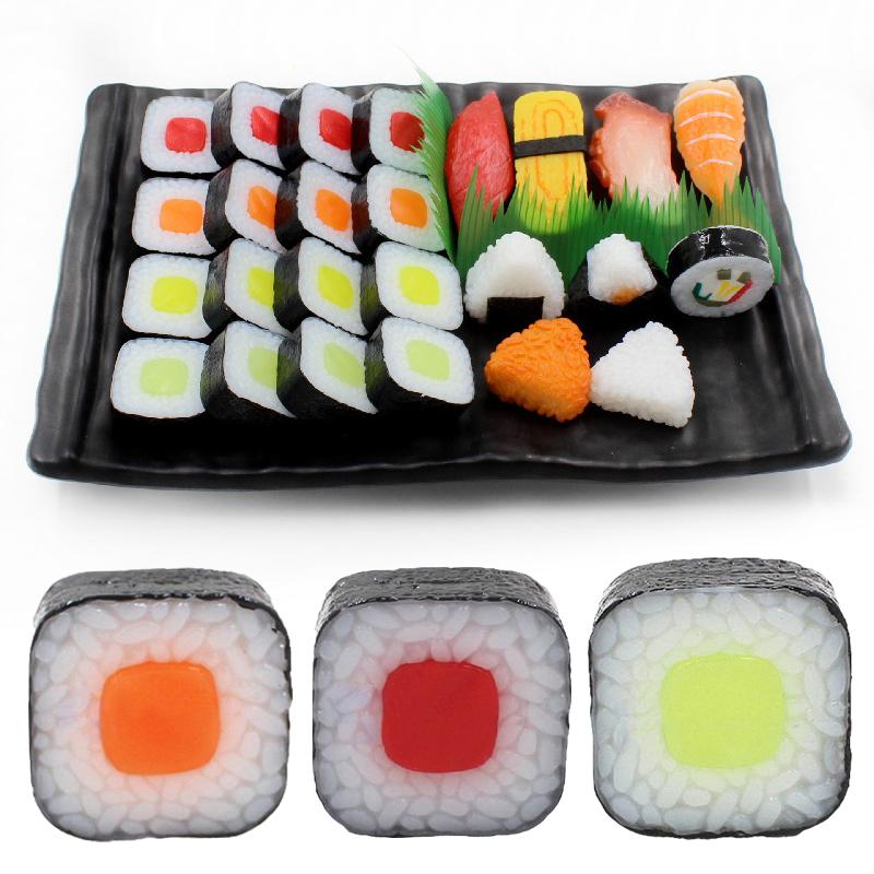 Buy Simulation Salmon Onigiri Model Artificial Sushi Rice Roll Fake ...