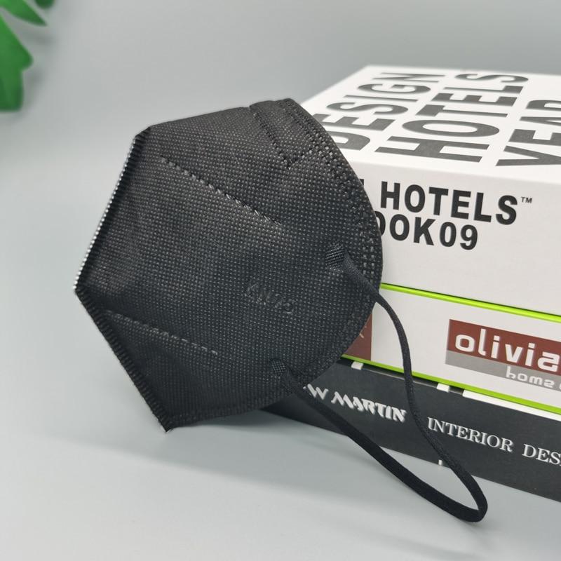 Buy FPP2 KN95 Mask Black Orange Purple Red FFP2 Mask 5 Layer Anti-Dust ...