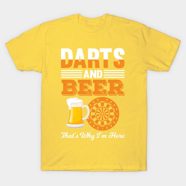 Buy Men Premium Cotton Harajuku T Shirt Darts and Beer Thats Why Im ...