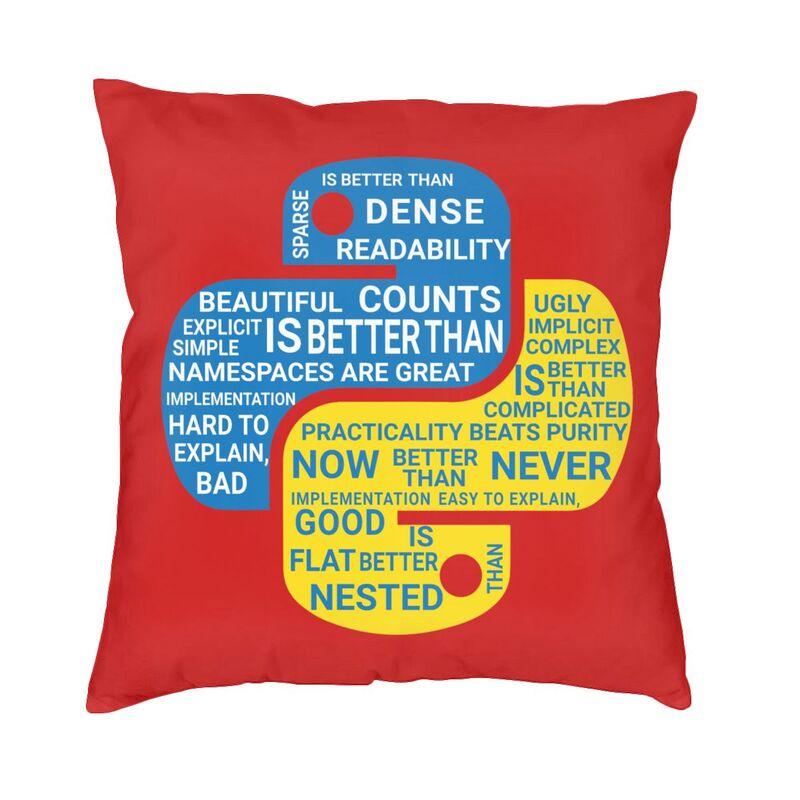 Satın Alın Programmer Python Symbol Cushion Cover Computer Developer Programming Coder Floor