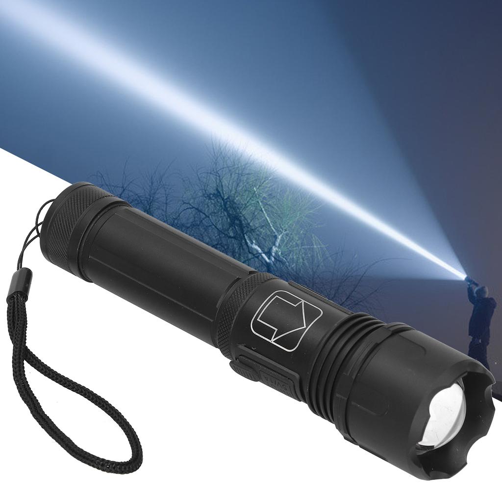 Telescopic LED Flashlight Handheld Torch Waterproof Hunting Flashlight ...