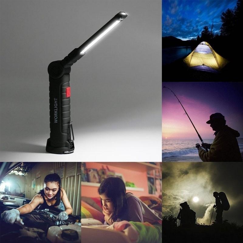 Buy COB Multifunctional Portable Emergency Bulb LED Folding Work Light ...