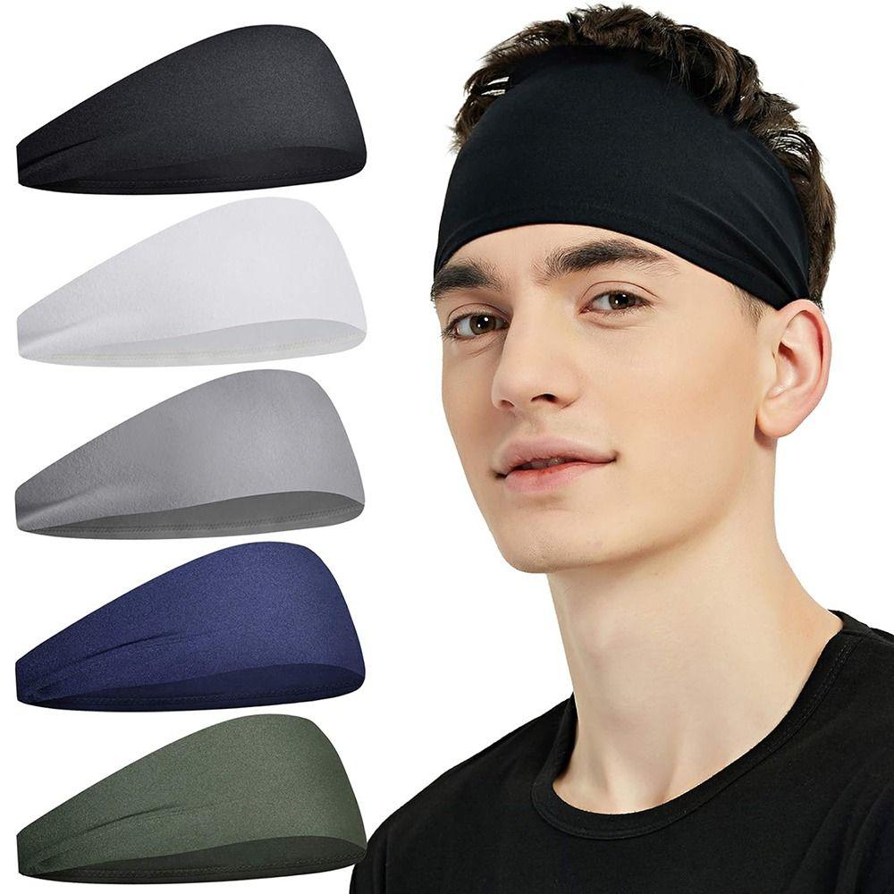 Buy Non Slip Workout Headbands for Men Moisture Absorbing Men‘s Sports ...