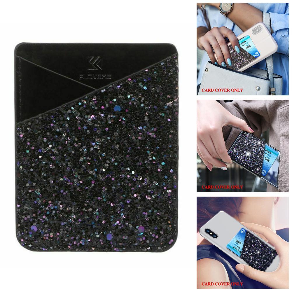 Adhesive Credit Card Holder Wallet For Cell Phone New Y Back -TOP Stick ...