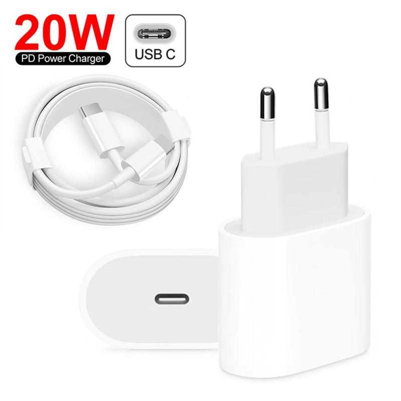 Buy 20W PD Charger for Apple Phone Type C Port Quick Charge USB Adapter ...