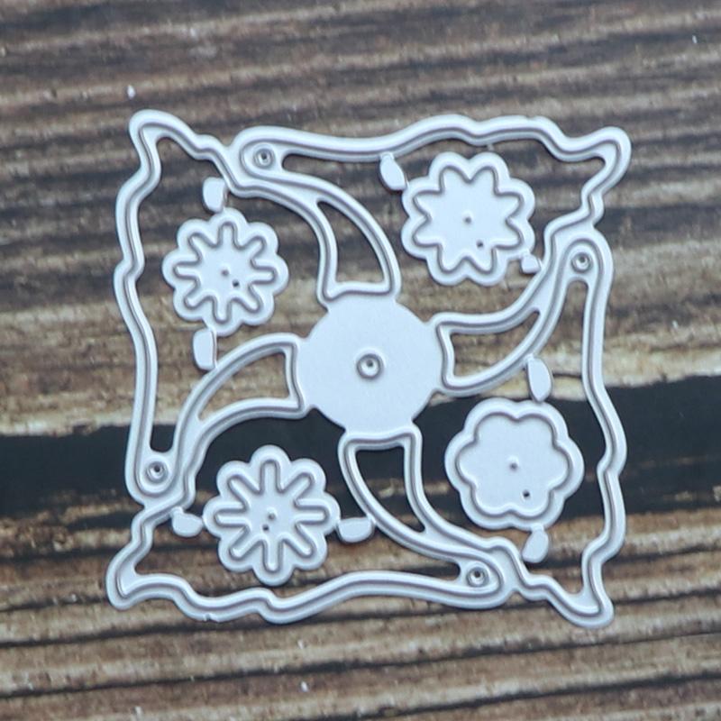 Buy Windmill Flower Frame Metal Cutting Dies Stencils For DIY ...