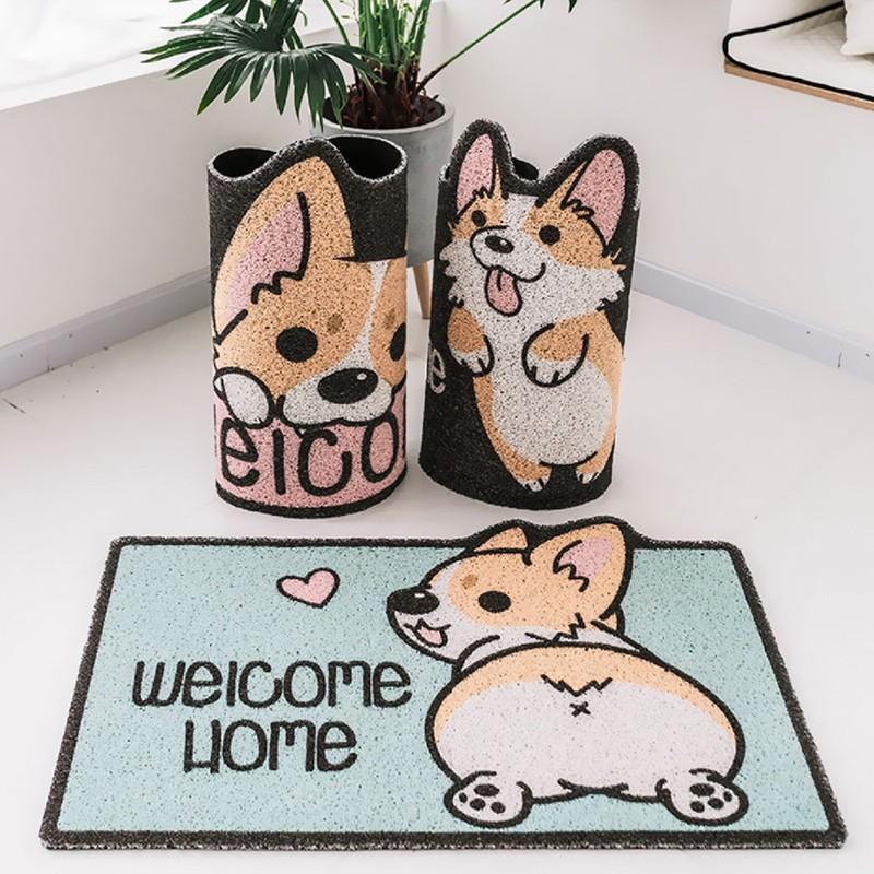 Buy Cute Pet Hallway Rectangle Printed Non-Slip Floor Rugs Front Door ...