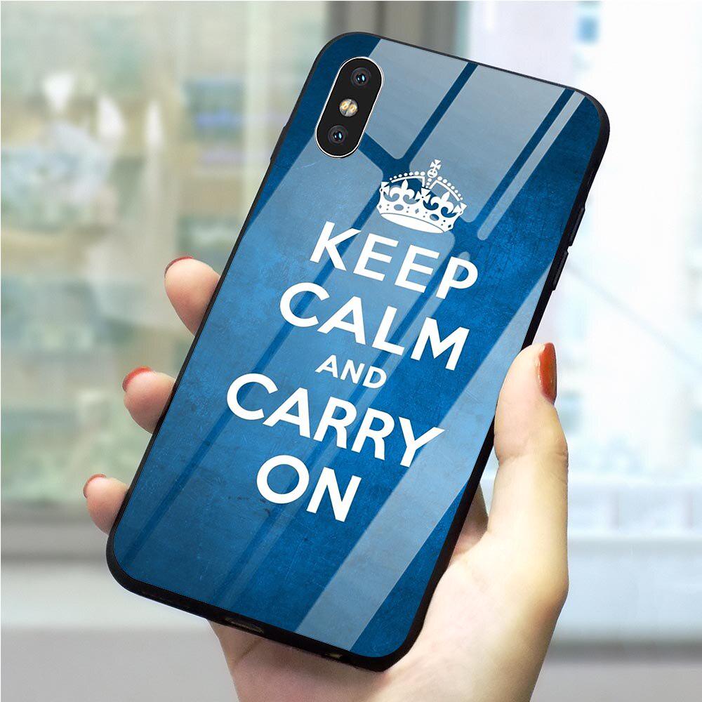Cheap Sayings Keep Calm Phone Cover For Pocophone F1 iPhone Huawei ...