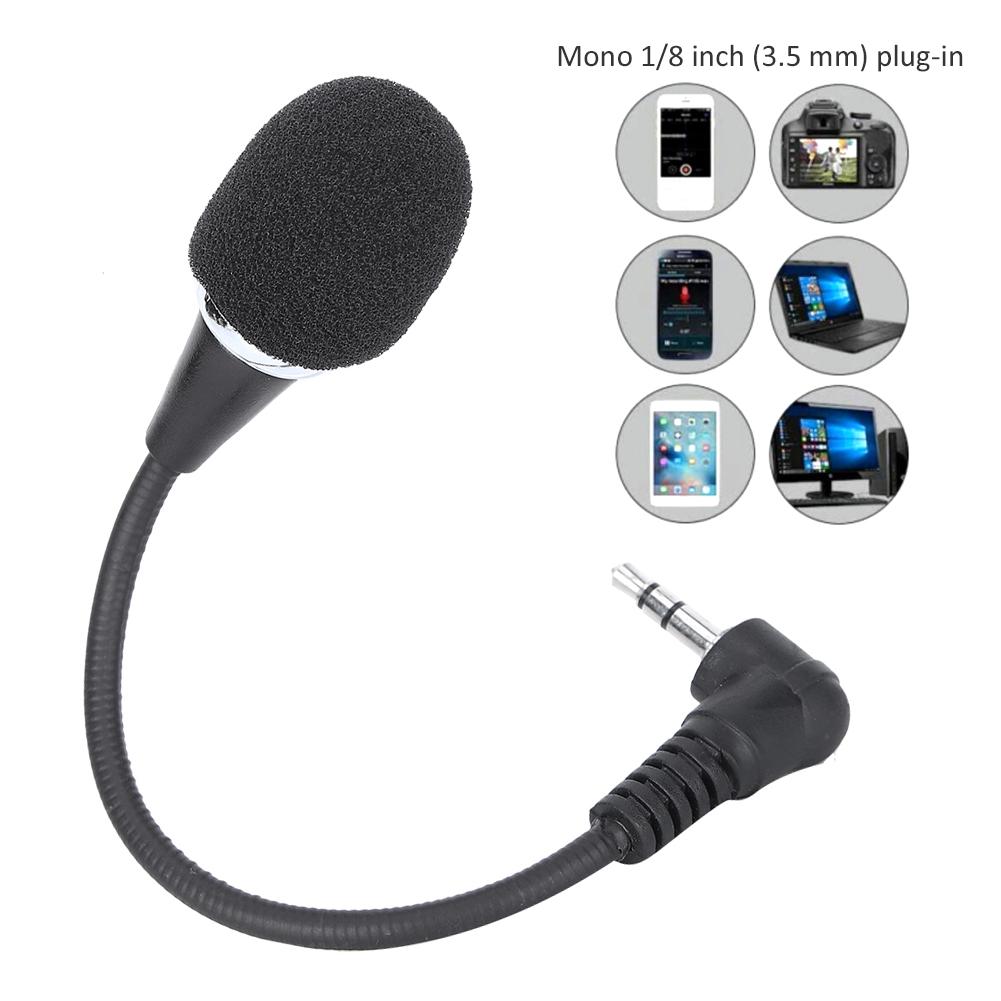 Buy Professional Mini Condenser Sound Microphone 3.5mm Mono Connector ...