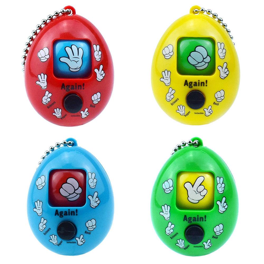 Buy Button Press Stone Scissors Guessing Toy Round Egg Keychain Family ...