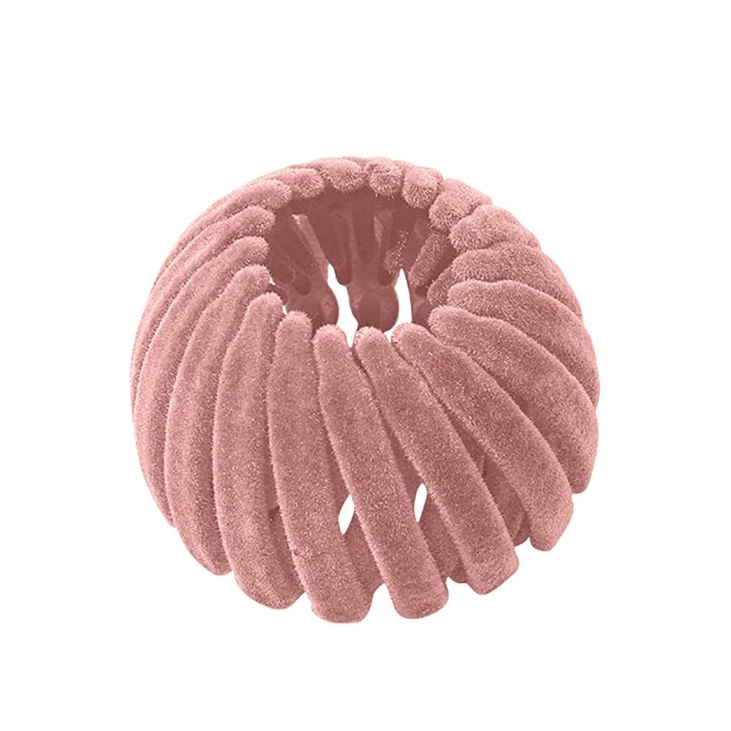 Buy Flocking Frosted Lazy Hair Curler Flower Bud Ball Hair Clip ...