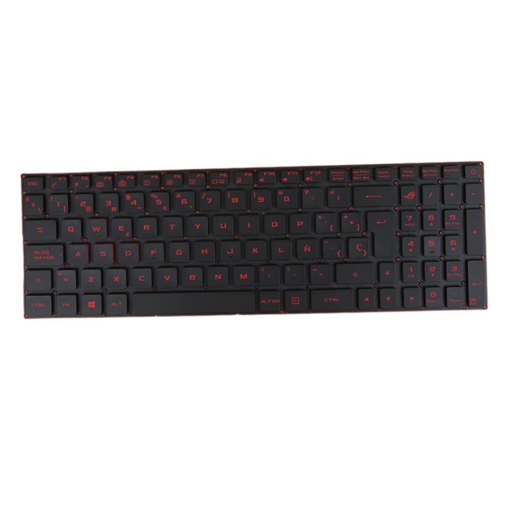 For Asus GL502VM GL502VS GL502VT GL502VY Spanish Red Backlit Keyboard ...