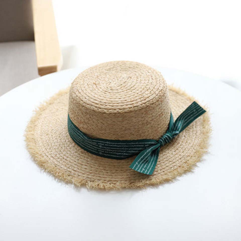 Handmade Raffia Sun Hats For Women Summer Women Outdoors Sunshade Straw ...