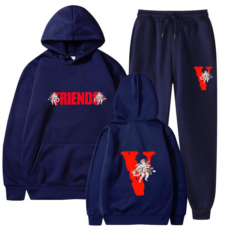 Buy Cross Border Autumn/winter Fashion VLONE FRIENDS Angel Big V Loose ...