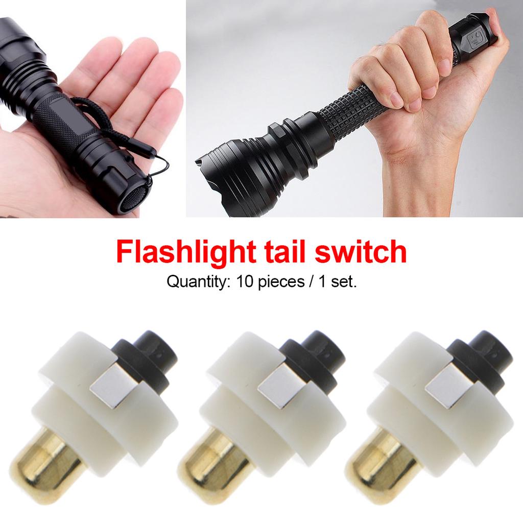 Buy 10PCS DC 30V 1A C8 Diameter 20mm LED Flashlight Push Button Switch ...
