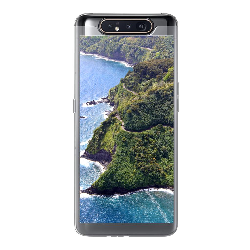 Samsung Galaxy A80 Soft Case - Maui's coastline in a bird's eye view ...