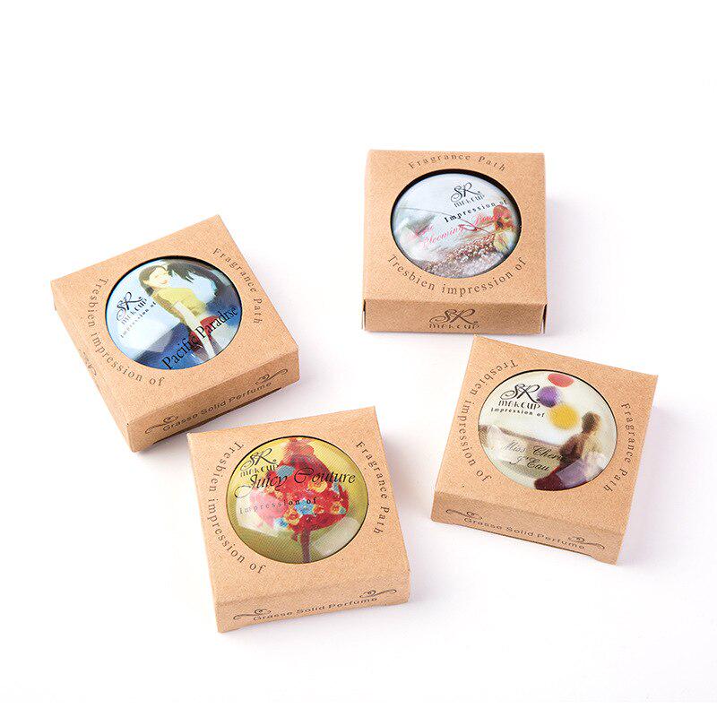 Buy 1PC 20ML Perfume Floral Portable Round Box Solid Perfume Balm Body ...