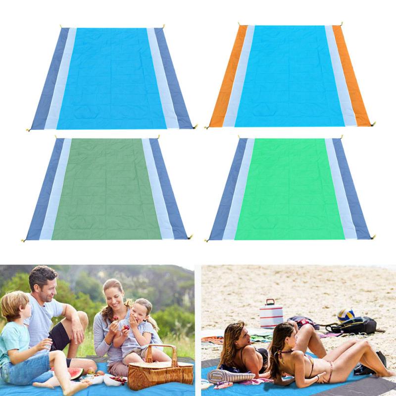 Buy Portable Picnic Beach Mat Pocket Blanket Waterproof Beach Mat ...