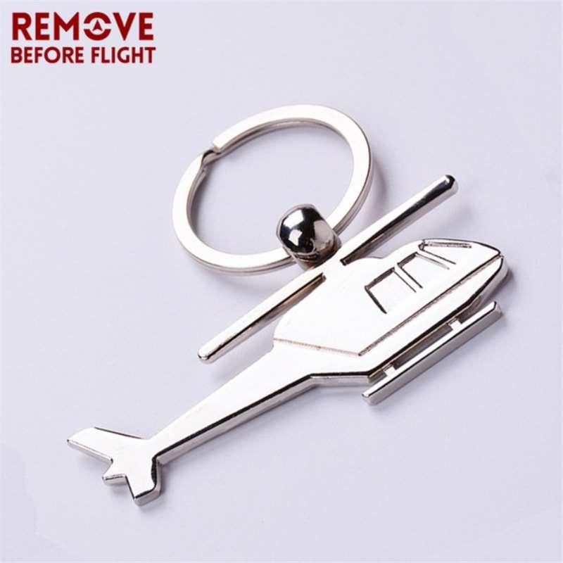 Remove Before Flight Helicopter Shaped Key Ring Chain for Crew Pilot ...