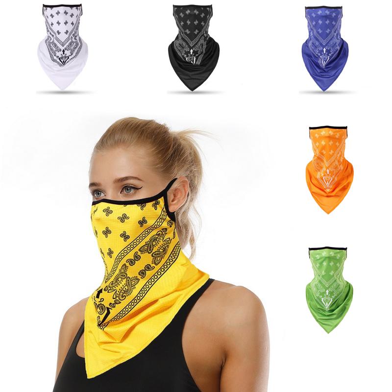 Motorcycle Ice Silk Windproof Mask Dustproof Triangle Scarf Half Face ...
