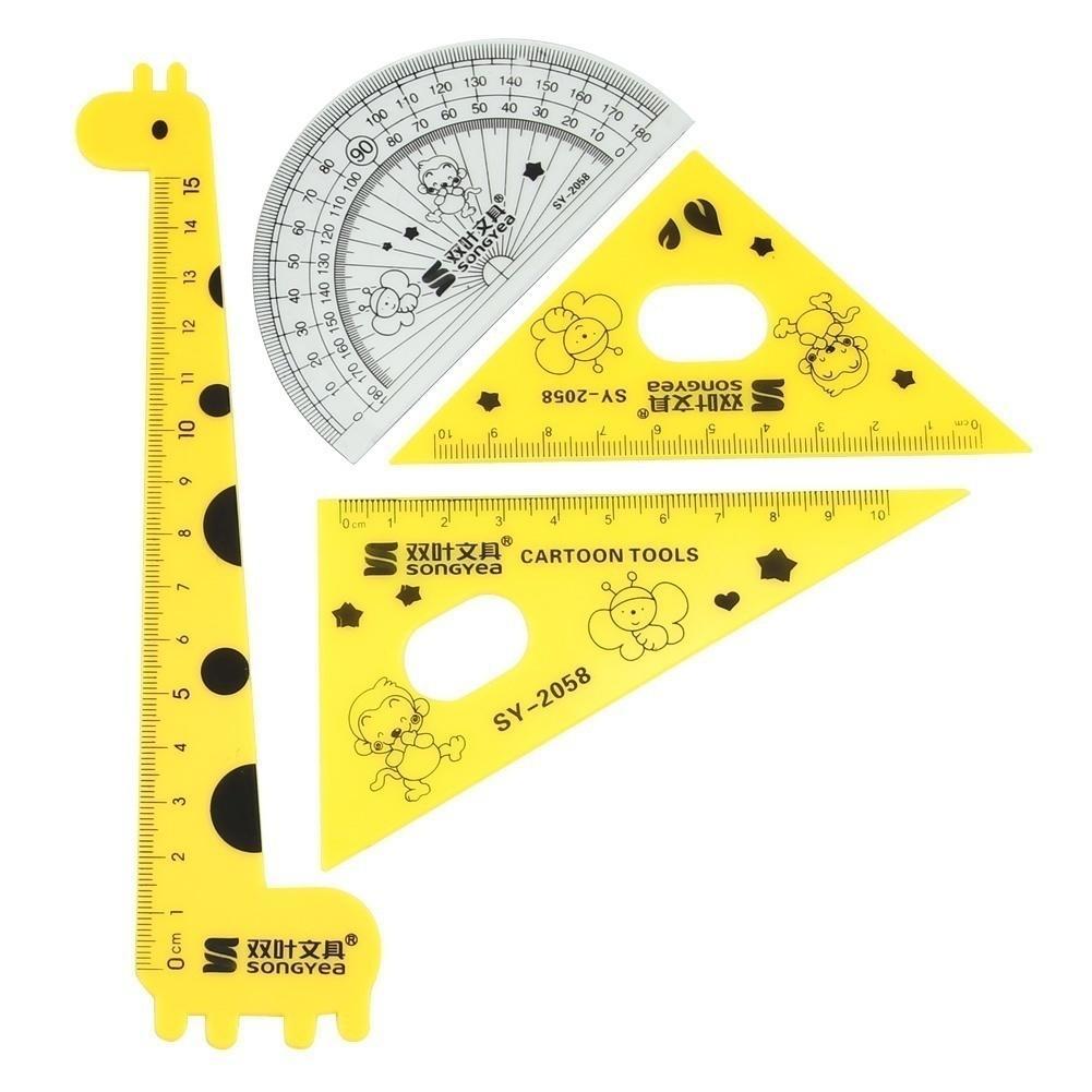 Buy Animal Ruler 1 Set Cute Cartoon Giraffe Student Ruler Meter Ruler ...