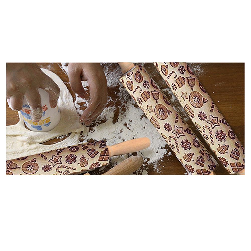Buy Rolling Pin Wooden Baking Stick Biscuit Pastry Kitchen Tool ...