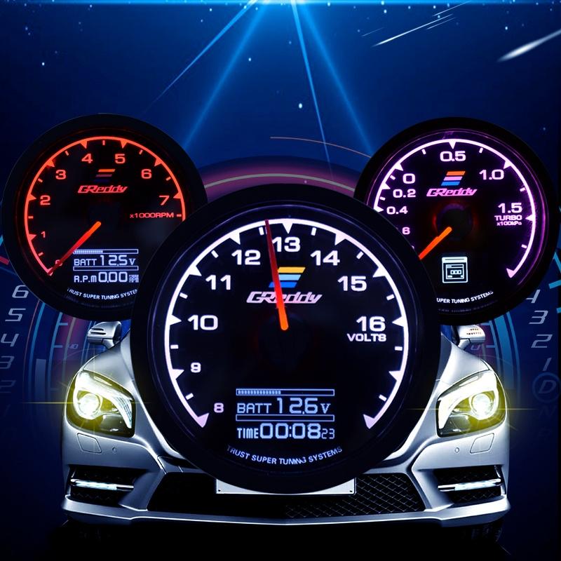 Buy 62mm Racing Gauge GReddi Multi D/A LCD Digital Display Turbo Boost ...