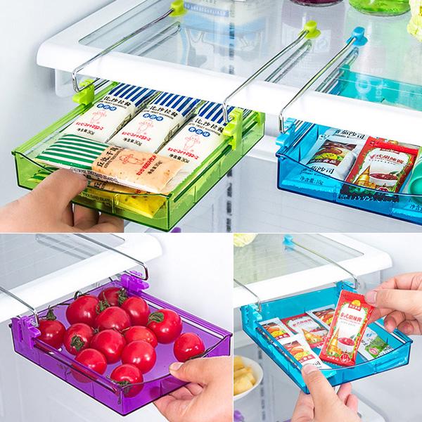 Buy Refrigerator Multi-Partition Space Storage Rack Fresh Layer Storage ...