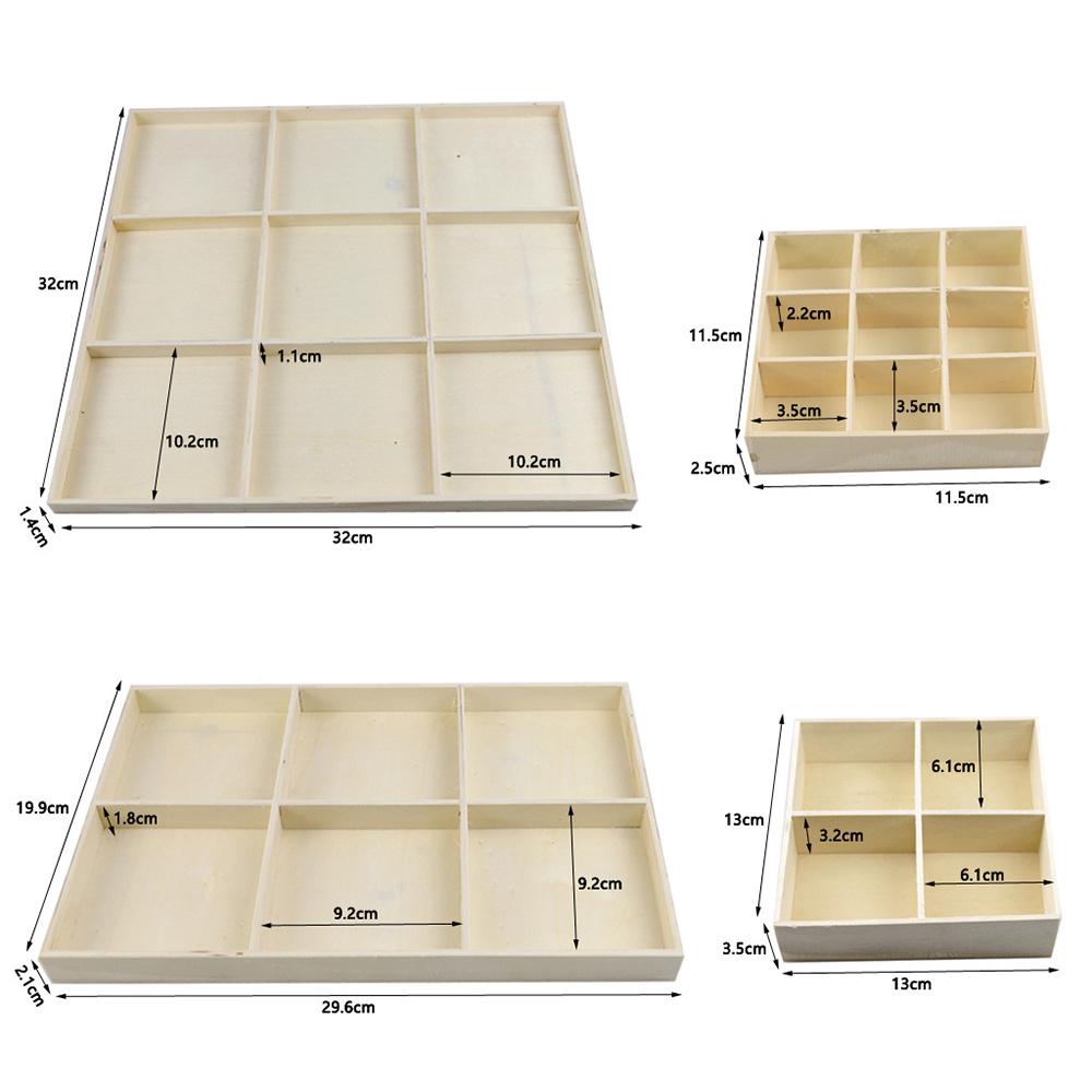 Buy New Wooden Nine-Square Grid Six-Square Grid Four-Square Grid Home ...