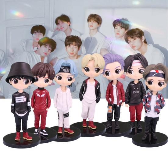 Buy Liqiangang BTS Model Toy Cartoon Shape Exquisite Desktop Ornament ...