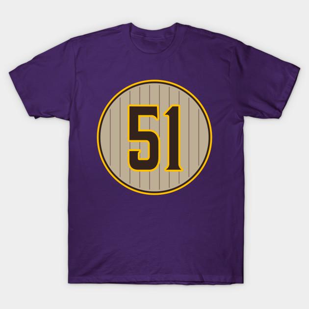 Buy Men Premium Cotton Harajuku T Shirt Trevor Hoffman Number 51 Jersey ...