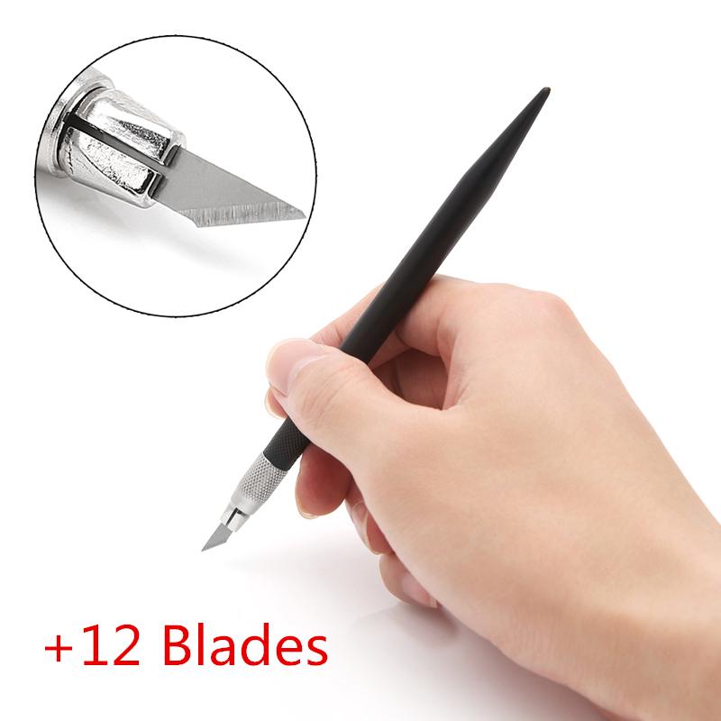 Creative Office Art Paper Cutter Stainless Steel 12pcs Spare Cutter ...