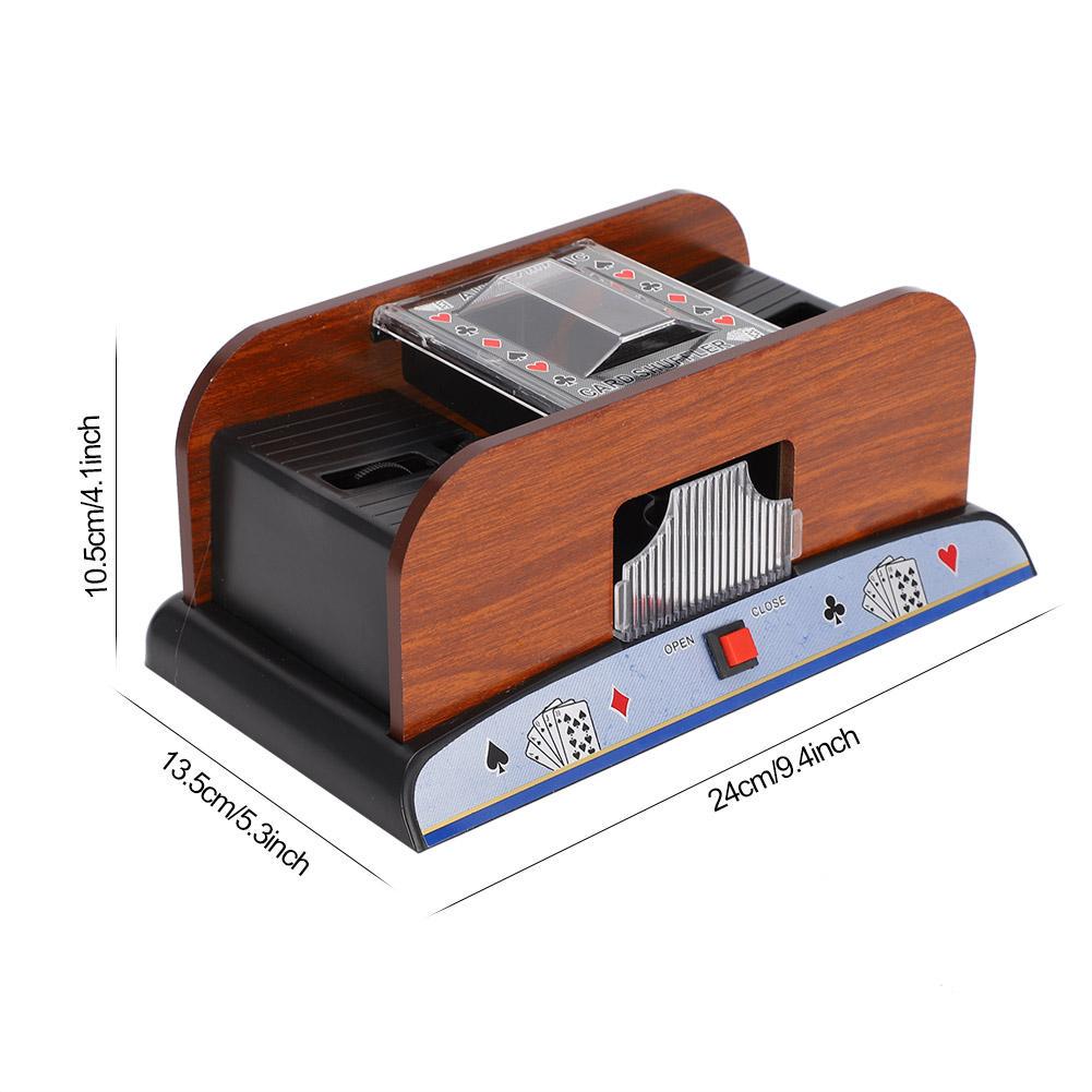 Buy Wood Card Shuffler Automatic Battery Powered Playing Card Shuffler ...