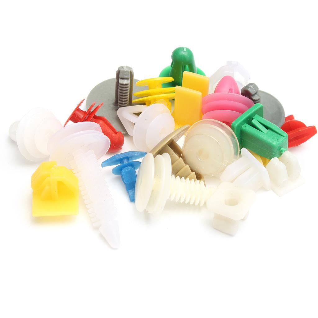 Buy 200Pcs Car Clips Push Pin Mixed Door Trim Panel Clip Fastener ...
