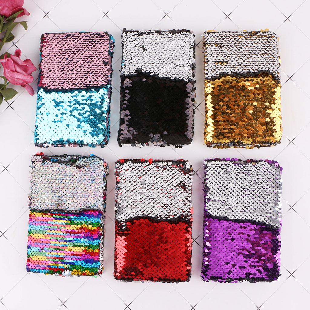 Buy 78 Sheets Creative Sequins Notebook Notepad Glitter Diary Memos ...