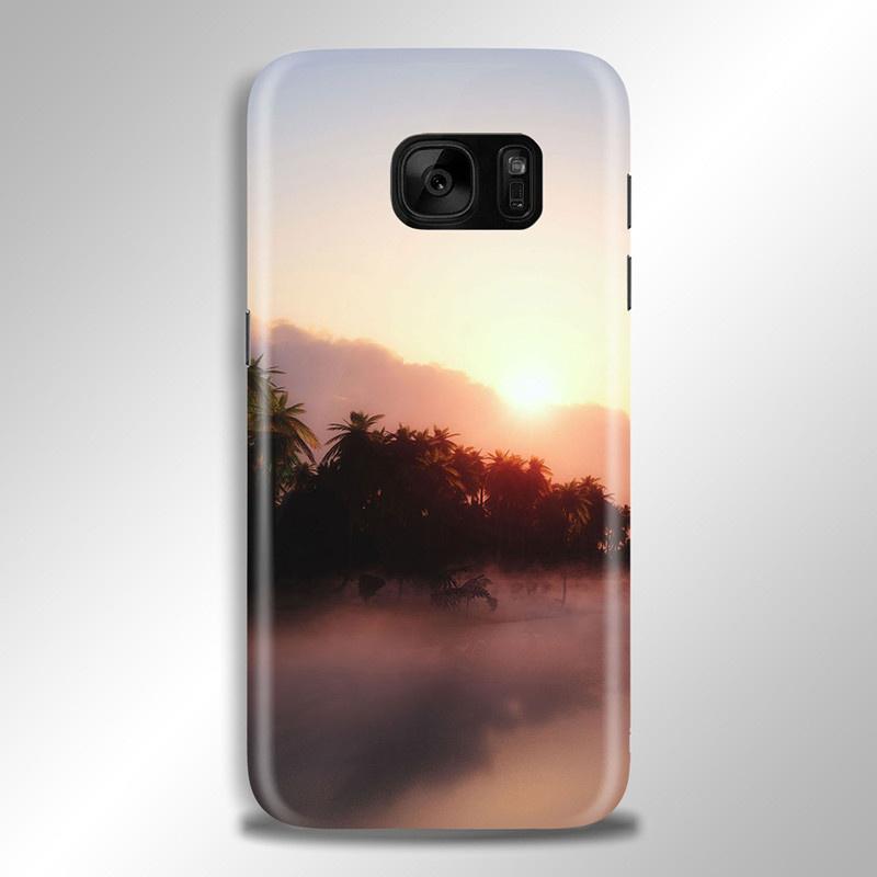 Buy Tropical Island Sunset Scenery Phone Case for IPhone Samsung at ...